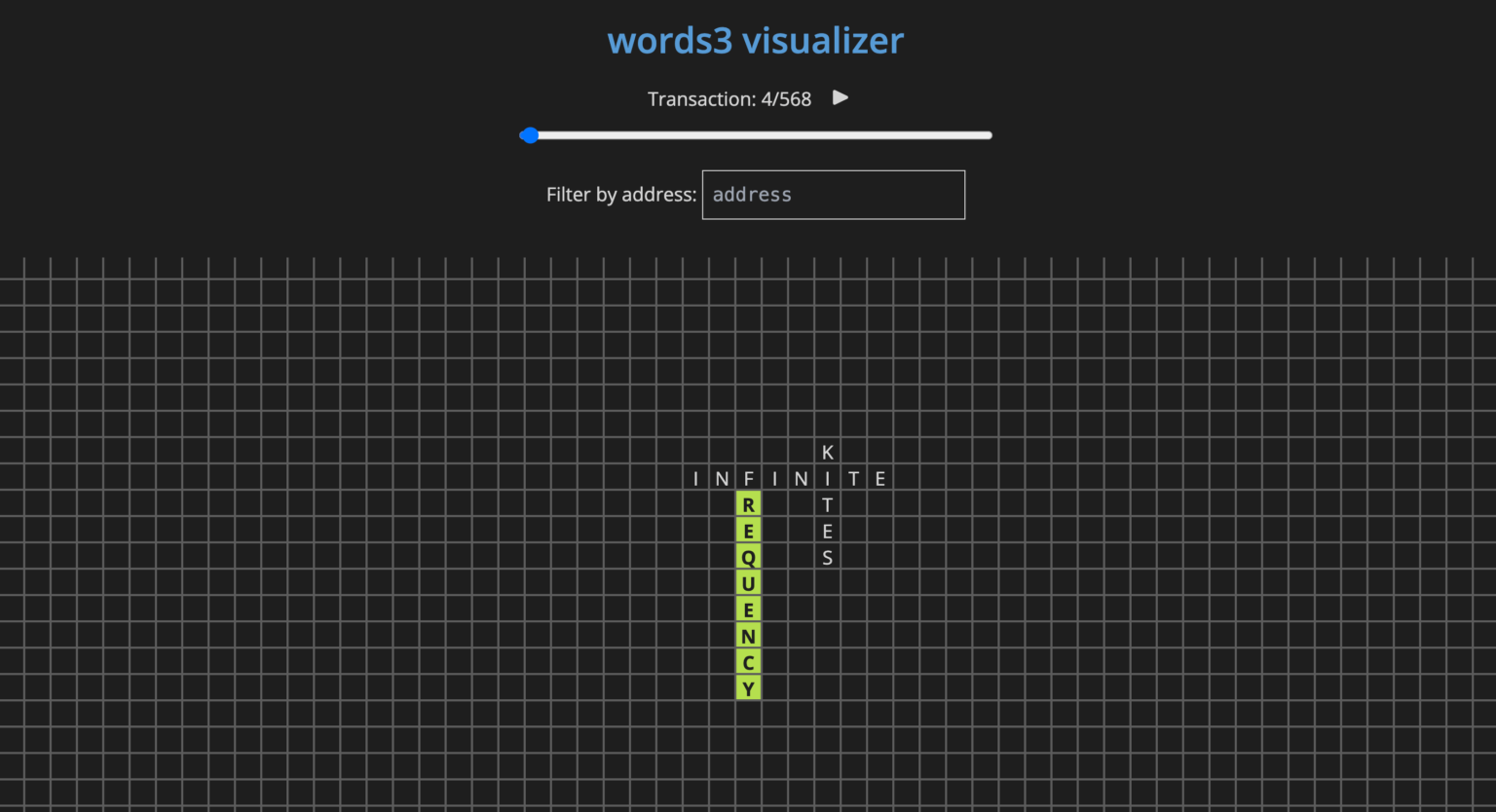 Words3｜ワードゲームやクロスワードといった既存ゲームモデルを、「Optimism×MUD」ベースのオンチェーンゲームに進化させた事例を概観 | イーサリアムnavi